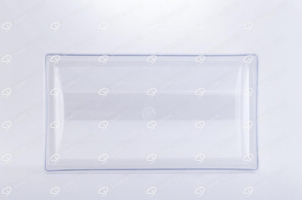 Crystal Container - Convex Designed Rectangular Small - SadafPack