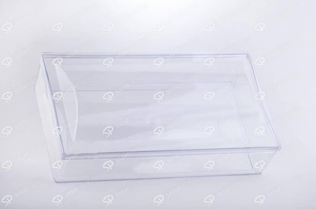 Crystal Container - Convex Designed Rectangular Small - SadafPack