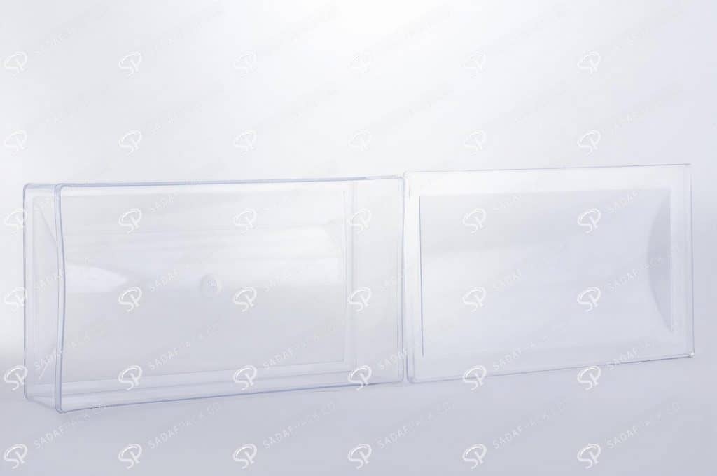 Crystal Container - Convex Designed Rectangular Small - SadafPack