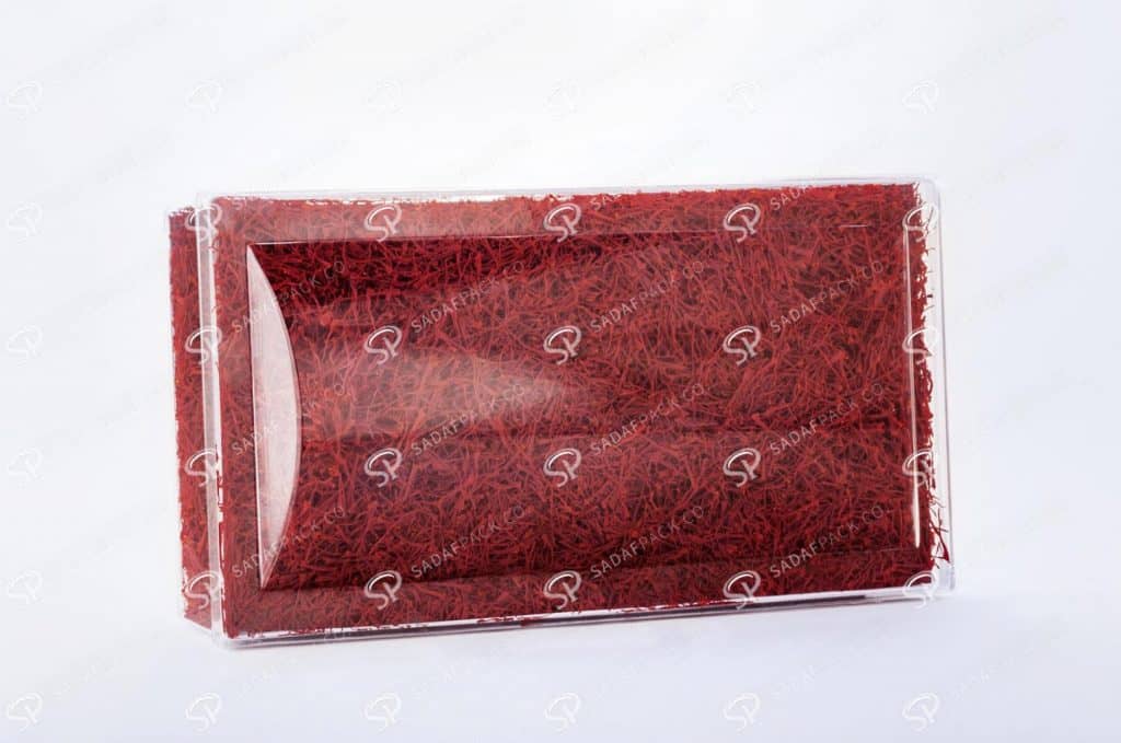 Crystal Container - Convex Designed Rectangular Small - SadafPack