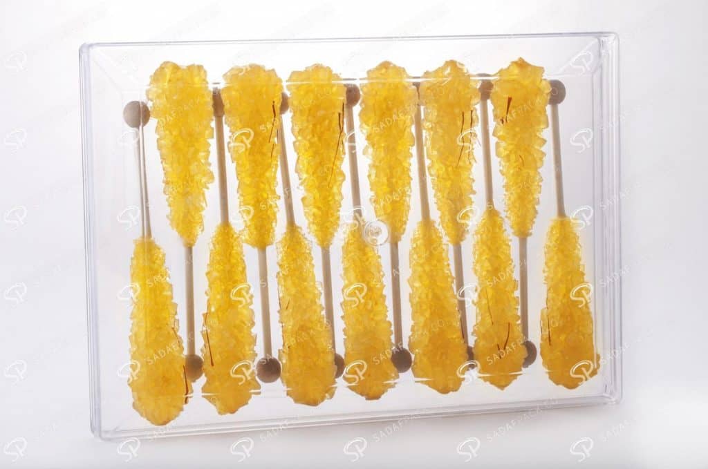 Crystal Container - Transparent Designed Rectangular 300 - SadafPack