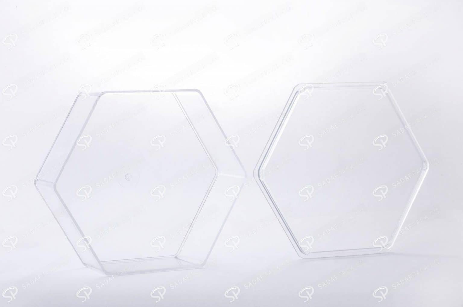 Crystal Container - Hexagonal Small - SadafPack