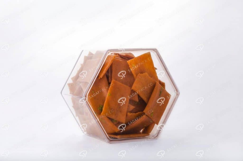 Crystal Container - Hexagonal Big - SadafPack