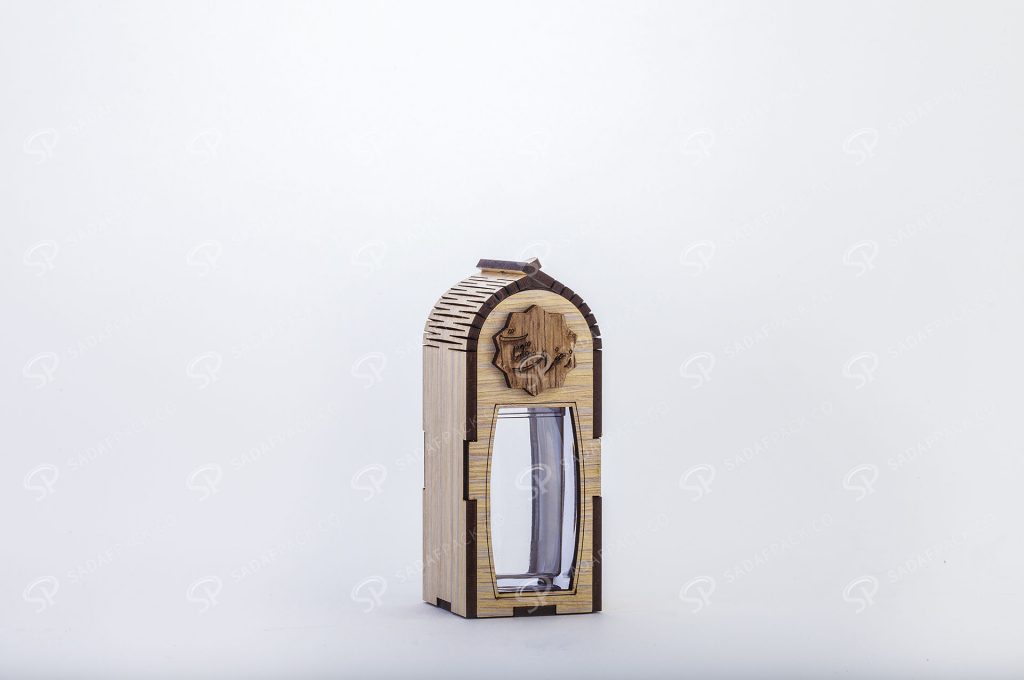 Wooden Saffron Box for Gohar Small - SadafPack